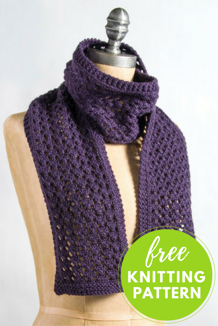 Simple scarf knitting pattern store